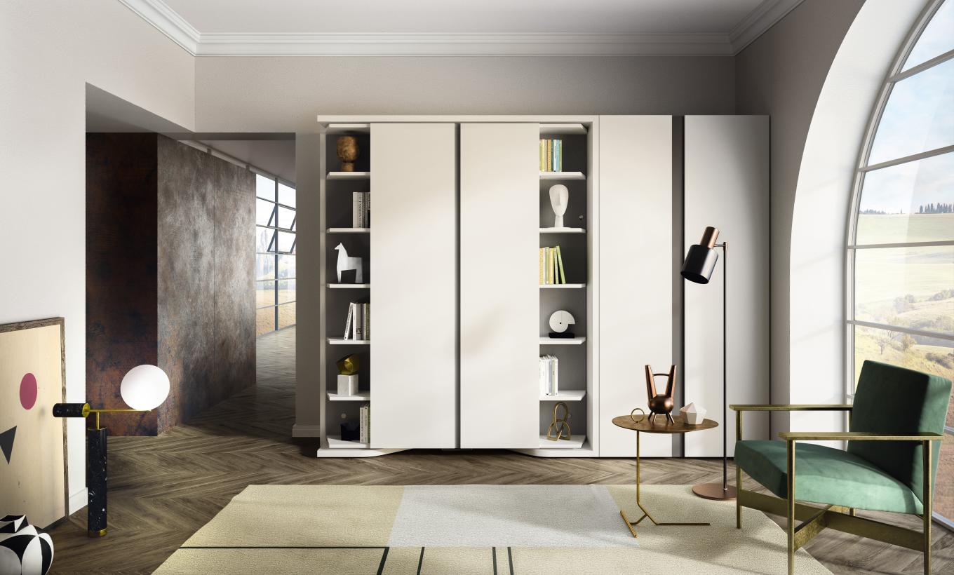 Libreria Con Letto Matrimoniale Lgm Clei